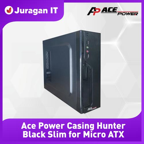 Jual Ace Power Casing Hunter Black Slim for Micro ATX / Mini ITX - PSU ...