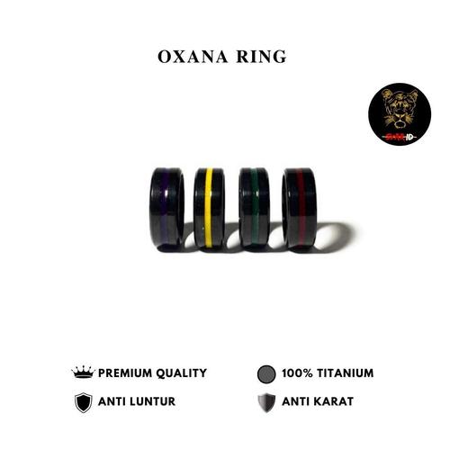 Jual Czar Ring Cincin Titanium Hitam Garis Warna PrIa Cool AntiKarat ...