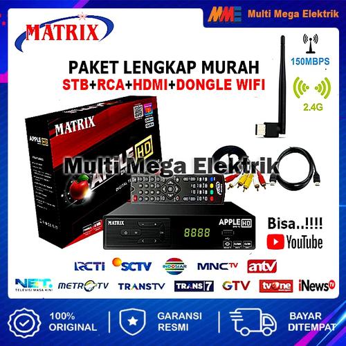 Jual Set Top Box Tv Digital Matrix DVB T2 Apple MERAH / set top box dvb ...