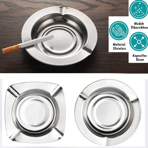Jual Asbak Stainless Logam Tahan Karat Portable Tempat Abu Sampah ...