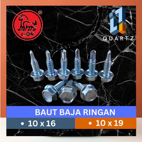 Jual MOON LION BAUT BAJA RINGAN (PUTIH) DAN BAUT ROOFING (KUNING) / 100 ...
