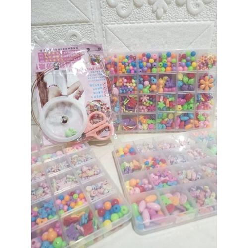 Promo Mainan Edukasi Meronce Manik Manik/ DIY Colorful Beads/ Bracelet ...