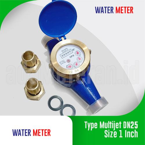 Jual Water Meter DN25 ukuran 1 inch - 1/2 inch besi - Jakarta Barat - Adameteran.id | Tokopedia