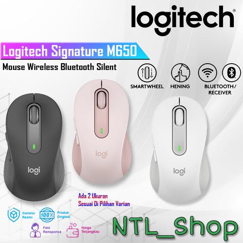 Jual Logitech Signature M650 Mouse Wireless Bluetooth Silent - Hitam ...