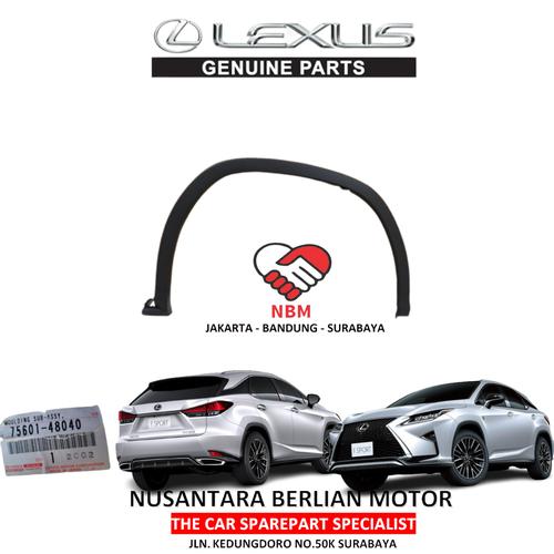 Jual MOULDING FENDER LEXUS RX-250 KULIT JERUK 75601-48040 GENUINE PARTS ...