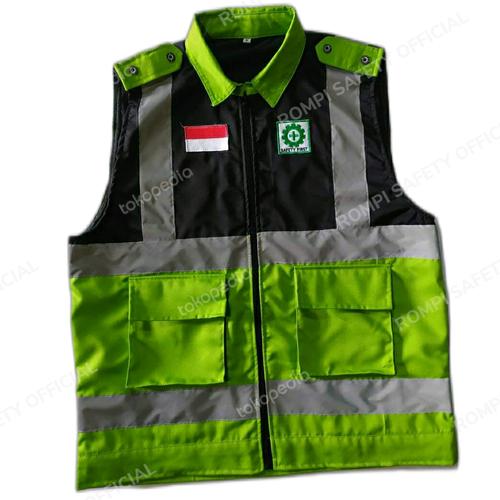 Jual ROMPI SAFETY KOMBINASI WARNA /ROMPI PROYEK MODEL KERAH FREE LOGO ...