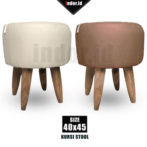 Jual Stool Sofa Bulat Murah/ Kursi Ruang Tamu Teras Terbaru - Hitam ...