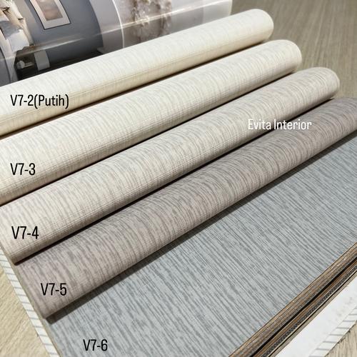 Jual Wallpaper Premium Vinyl Dinding Polos Bertekstur vertikal garis stripe - V7-1 - Jakarta ...