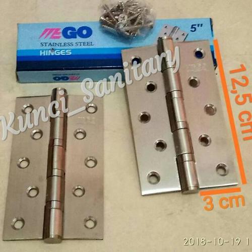 Jual Engsel Pintu 5 inch Stainless Merk Ego / Engsel Pintu Kupu-Kupu ...