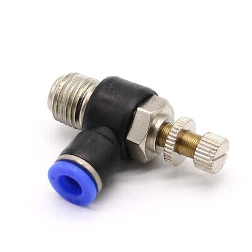 Jual Fitting pneumatic speed control selang 8 mm drat 1/4 KSL 8-02 ...