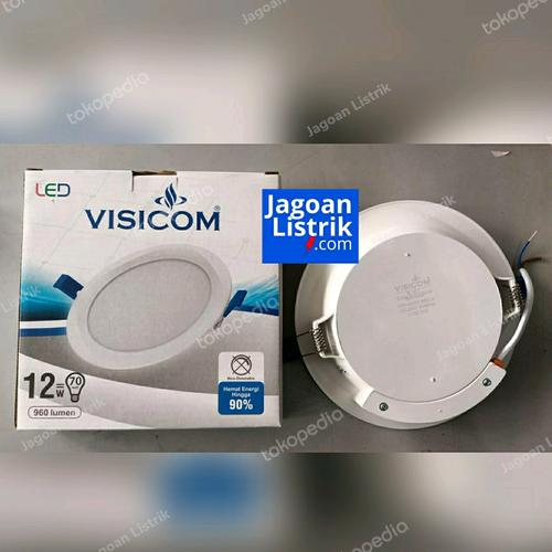 Jual Lampu Downlight LED Panel Light 12W 12 W 12 Watt Visicom - 6500K ...