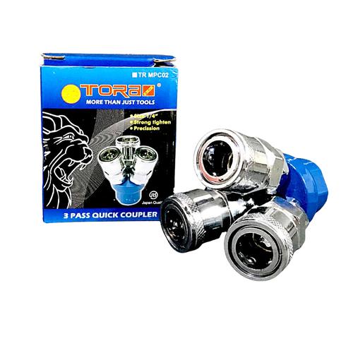 Jual Tora quick coupler 3 pass / Inlet coupler kompressor 3 cabang - Kota Tangerang - BAS ...
