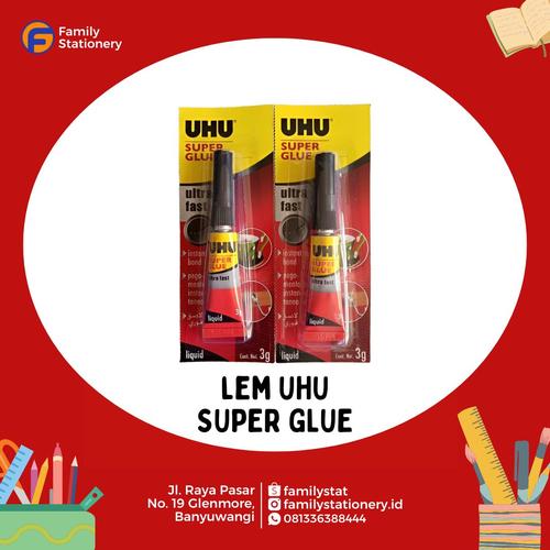Jual Uhu Super Glue Liquid Ultra Fast Lem Superglue 3g - Kab. Banyuwangi - FamilyStationery ...