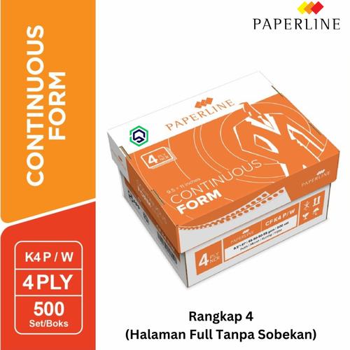 Jual Continuous Form Kertas Komputer Paperline 9.5 x11 4 ply Rangkap CF ...