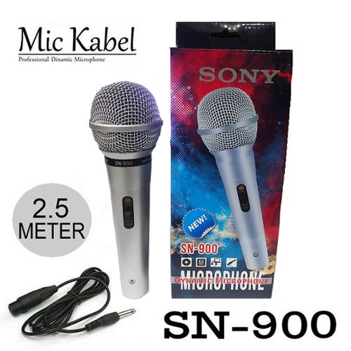 Jual Microphone Dynamic SN 100 Mic Profesional Vocal Karaoke Kabel SN ...