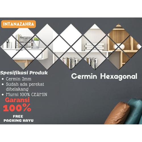 Jual Kaca Cermin Persegi Tempel Dinding Murni Cermin Kaca - 10x10 - Kab ...