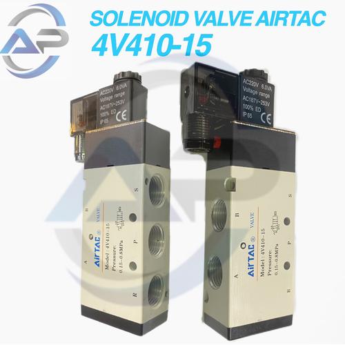 Jual Solenoid valve 4v410 15 Airtac 220v ac / 24 v dc / 110v ac - DC24 ...