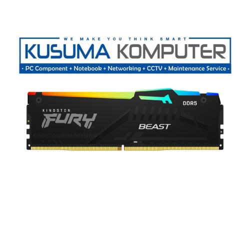 Jual Kingston Fury Beast RGB 8GB DDR5 5200MHz KF552C40BBA-8 - Kab. Sleman - kusuma komputer_NEW ...