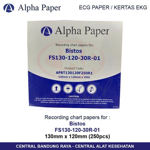 Jual ALPHA PAPER | Kertas EKG / ECG Paper | 130mm x 120mm isi 250 ...