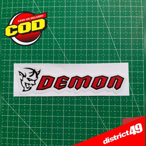 Jual Stiker Print Cut Laminasi Tahan Air - Stiker DEMON - Stiker Motor ...