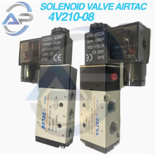Jual Solenoid valve 4v210-08 Airtac 220v ac/ 24v dc - AC220 - Jakarta ...