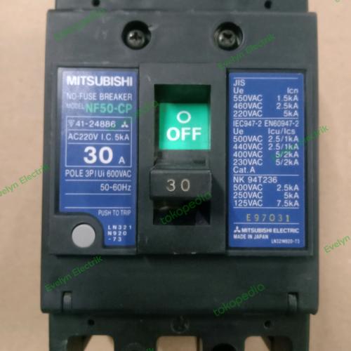 Jual MCCB NF50-CP 30A 3P MITSUBISHI - Jakarta Pusat - Evelyn Electrik ...