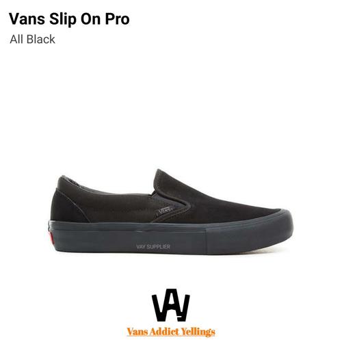 Jual Vans Slip On Pro All Black, Vans Slip On Pro, Vans Pro Original ...