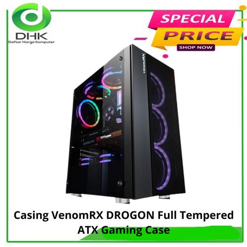 Jual Casing VenomRX DROGON Full Tempered ATX Gaming Case - Jakarta ...