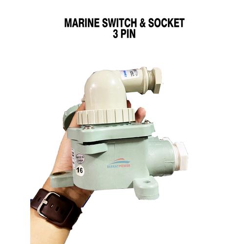 Jual Marine Switch Dan Socket Single Watertight 3 PIN Z-1M 250V 20A ...
