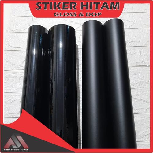 Jual Sticker Skotlet Warna Hitam Gloss dan Dop Lebar 45cm - HITAM DOP ...