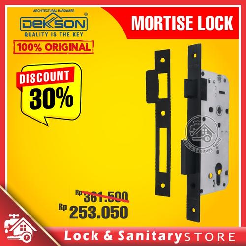 Jual Mortise Lock Dekson Dekkson MTS IL DL 8585 Matt Black Body Kunci ...