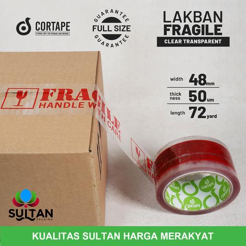 Jual Lakban Fragile Transparant 48mmx72yard Satuan Plakban Isolasi ...