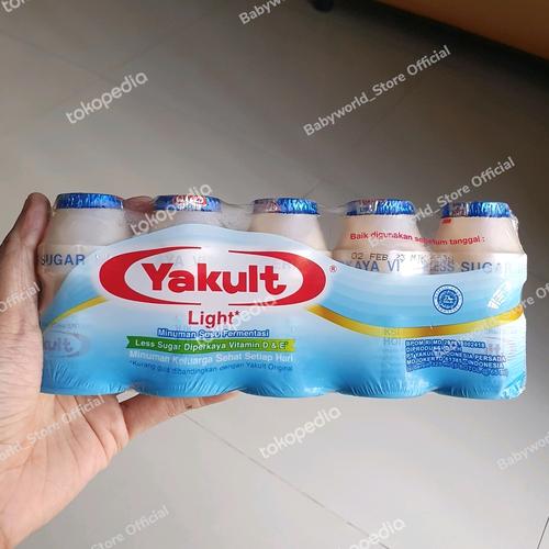 Jual Yakult drink minuman probiotik susu fermentasi LIGHT ( 1 pack isi ...