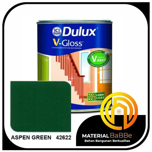 Jual Dulux V - Gloss 42622 Aspen Green 0,8 Liter | Cat Kayu dan Besi ...