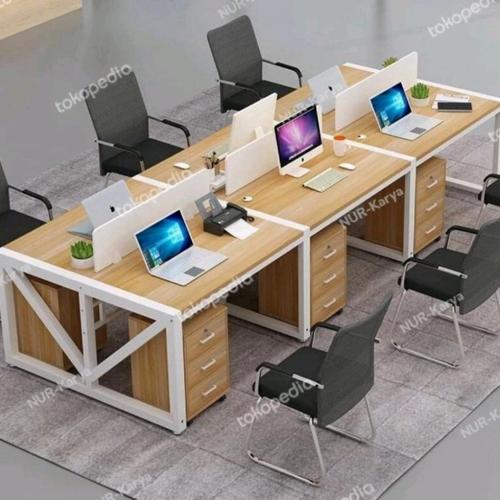 Jual meja partisi meja kerja meja kantor bahan super kayu pilihan - Kab ...
