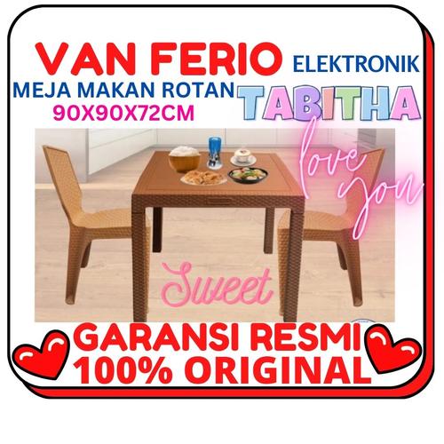 Jual Meja Makan Minimalis Meja Taman Motif Rotan Tabitha - MEJA AJA ...