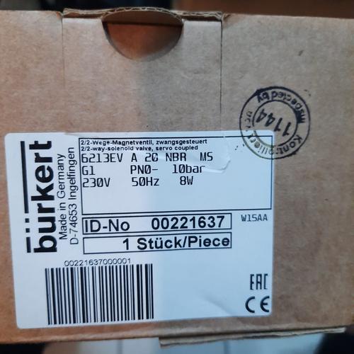 Jual SOLENOID VALVE BURKERT 6213EV A 20 NBR MS G1" AC230V - Jakarta ...