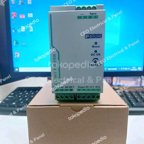 Jual PHOENIX CONTACT 2866792 QUINT-PS-3AC/24DC/20 In 3Phase Out 24VDC ...