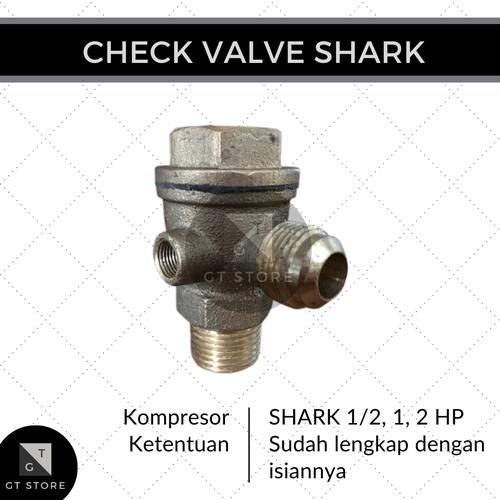Jual Check Valve 1/2” Kompresor Angin SHARK 1/2 HP 1 HP 2 HP - Kota ...