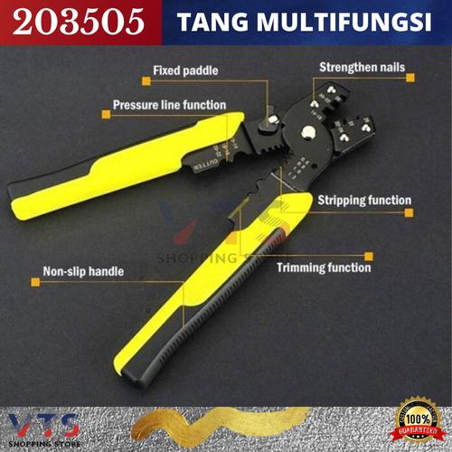 Jual Tang Potong Kupas Kabel Tang Crimping Krimping Skun Wire 4 IN 1 ...