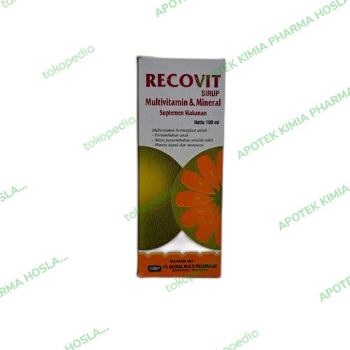 Jual RECOVIT SIRUP Multivitamin & Mineral Suplemen Makanan Botol 100ml ...