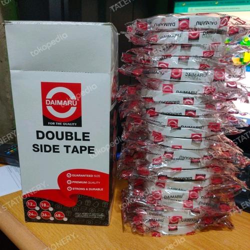 Jual [Dapat 20pcs] Daimaru Double Tape 12mm x 12Yard Harga Promo ...