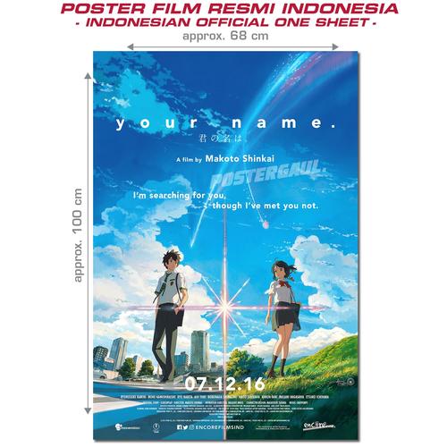Jual Poster Film YOUR NAME / KIMI NO NA WA - original Indonesian one ...