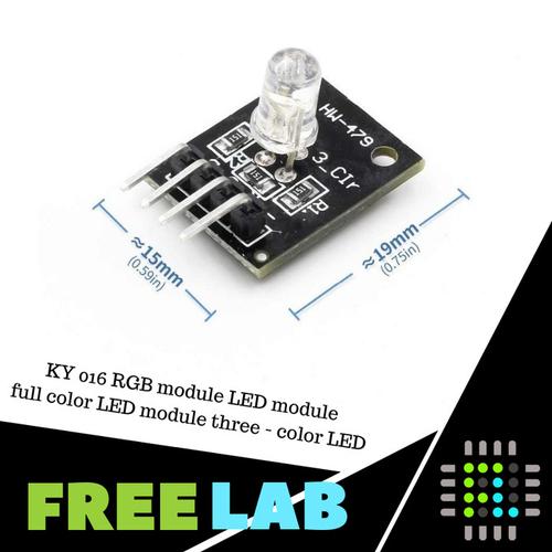 Jual Modul LED RGB KY-016 3 Color Full Color LED Module KY016 three ...