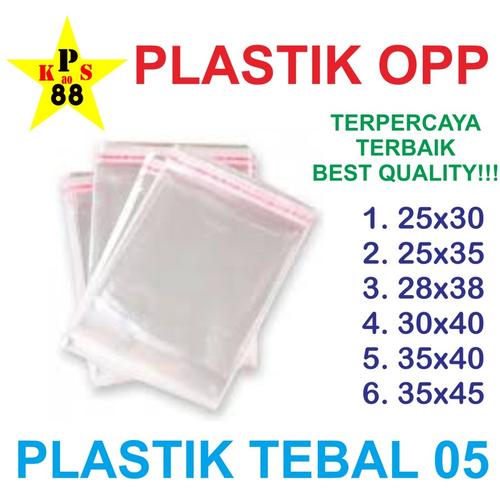 Jual OPP Tebal 05 - Plastik Tebal ukuran 25x30 - 25x35 - 28x38 - 30x40 ...