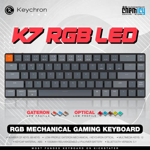 Jual Keychron K7 RGB Hotswap Wireless Mechanical Gaming Keyboard ...
