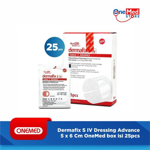 Jual Dermafix S IV Dressing Advance 5 x 6 Cm OneMed box isi 25pcs ...