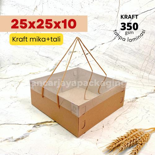 Promo Kraft Mika Tali Kotak Kue Tart Cake Roti Box Kemasan Hampers ...