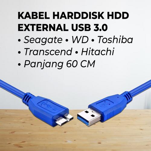 Jual Kabel Data USB 3.0 Hardisk Eksternal 1TB 2TB Seagate WD Toshiba ...