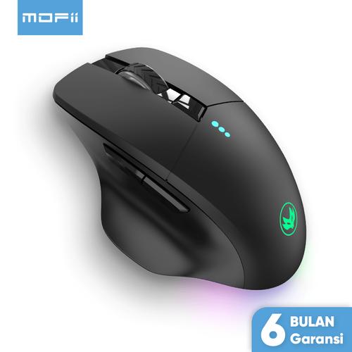 Promo MOFii P6 Gaming Mouse Wireless Rechargeable Baterai 1600DPI LED ...